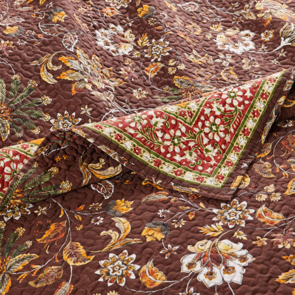 Audrey Chocolate Quilt Set – Greenland Home Fashions
