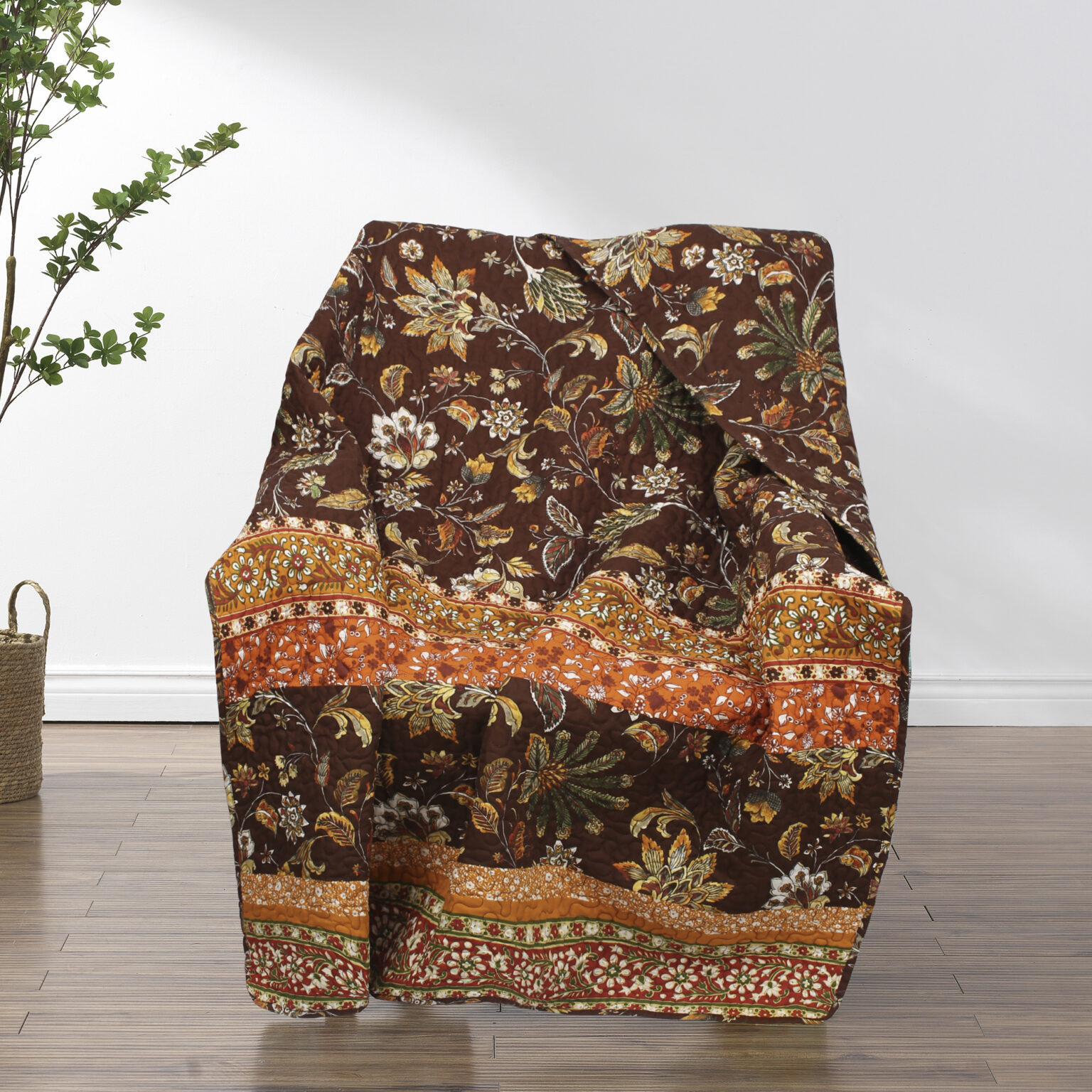 Audrey Chocolate Throw – Greenland Home Fashions