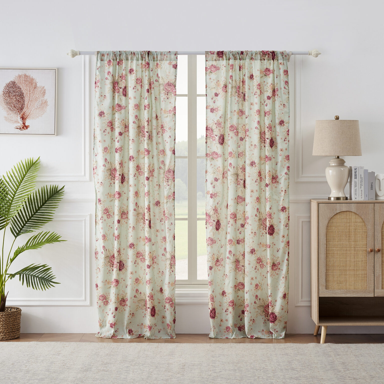 Antique Rose Blue Window Treatments – Greenland Home Fashions