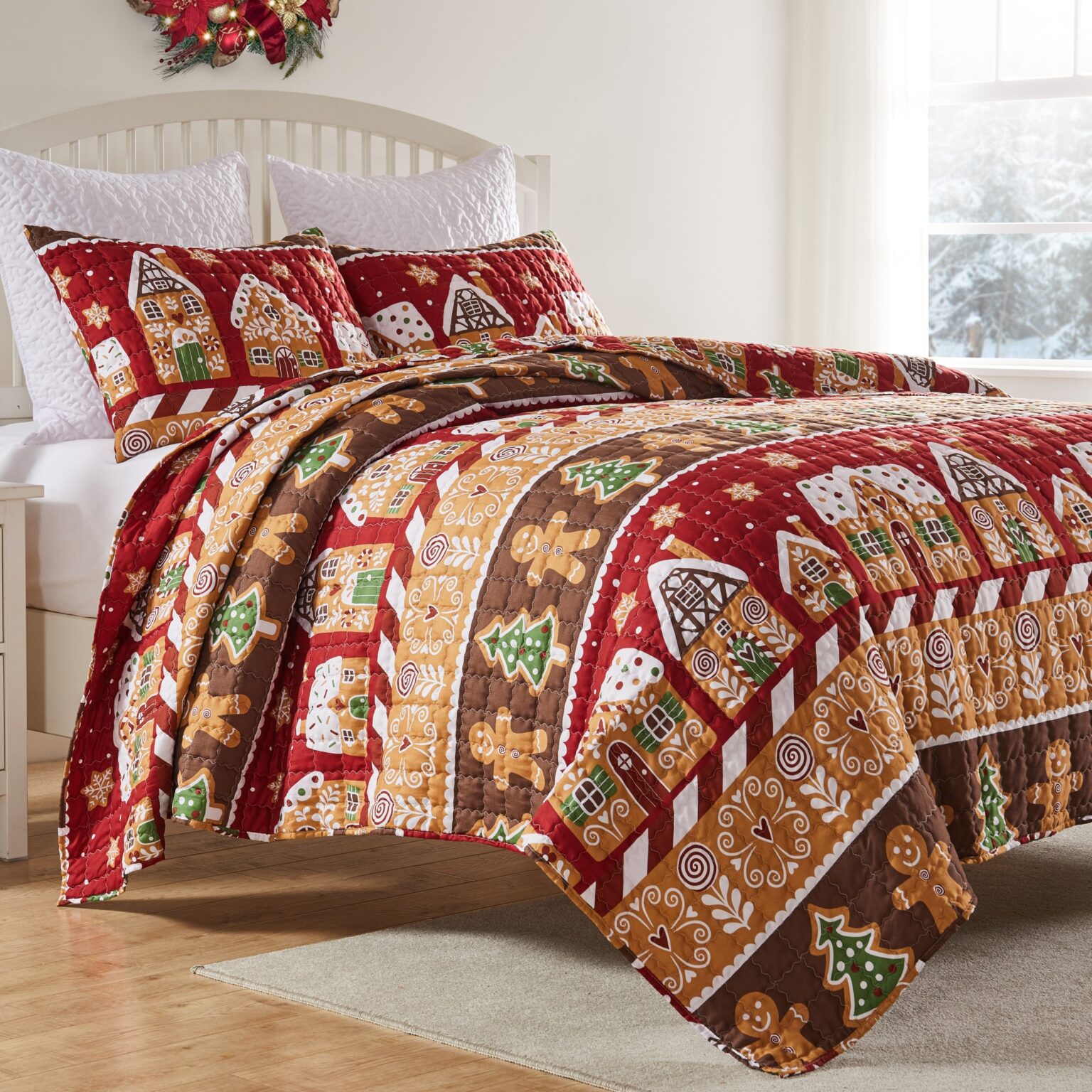 Gingerbread Lane Quilt Set – Greenland Home Fashions